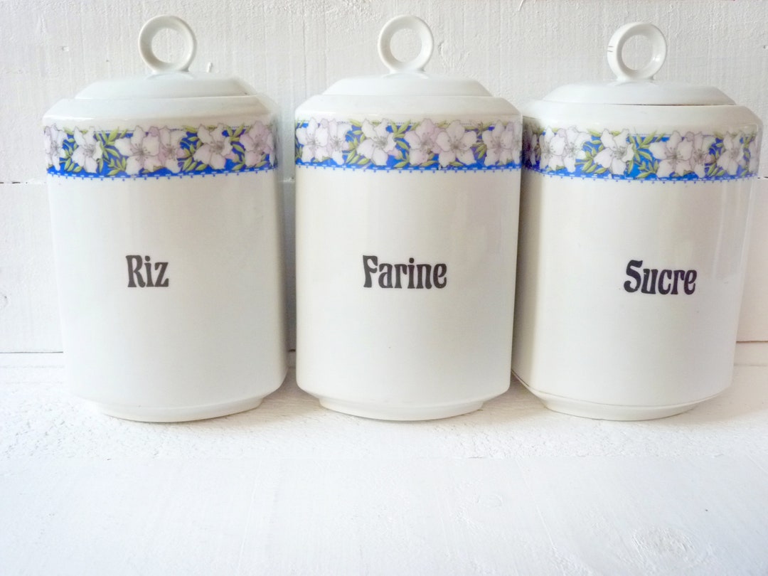 France Cherry Blossom Storage Jars, Art Deco Artist Bohemian, Floral ...