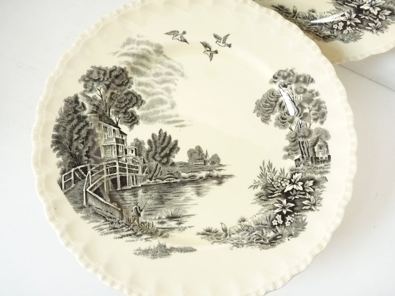 Rar Art Deco Grindley Meadow Brook Transferware English | Etsy