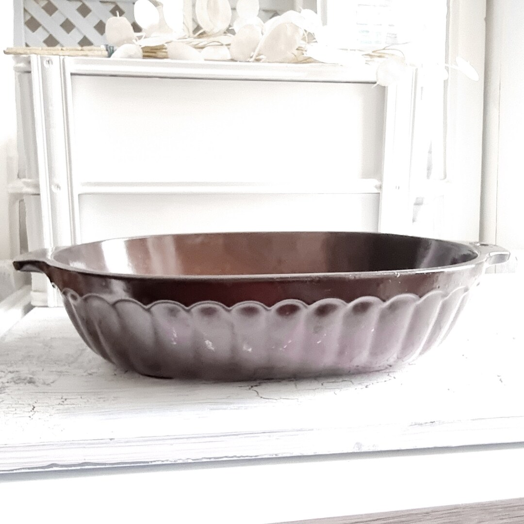 Vintage Casserole Dish Ceramic Baking Dish Roaster, Bread Baking ...