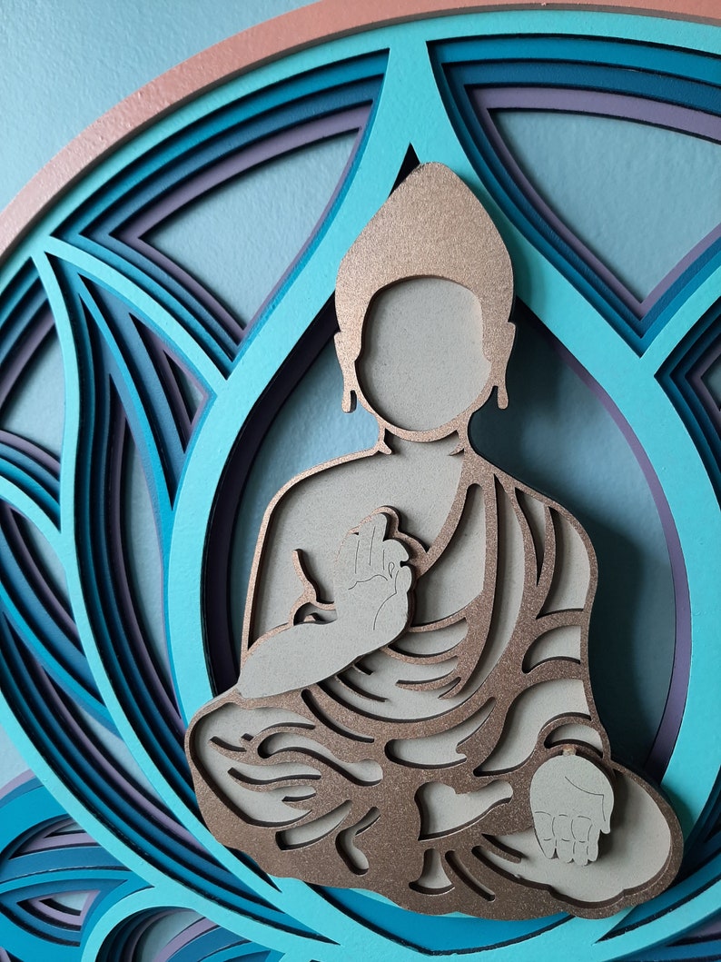 Buddha Mandala Laser Cut Dxf File | Etsy