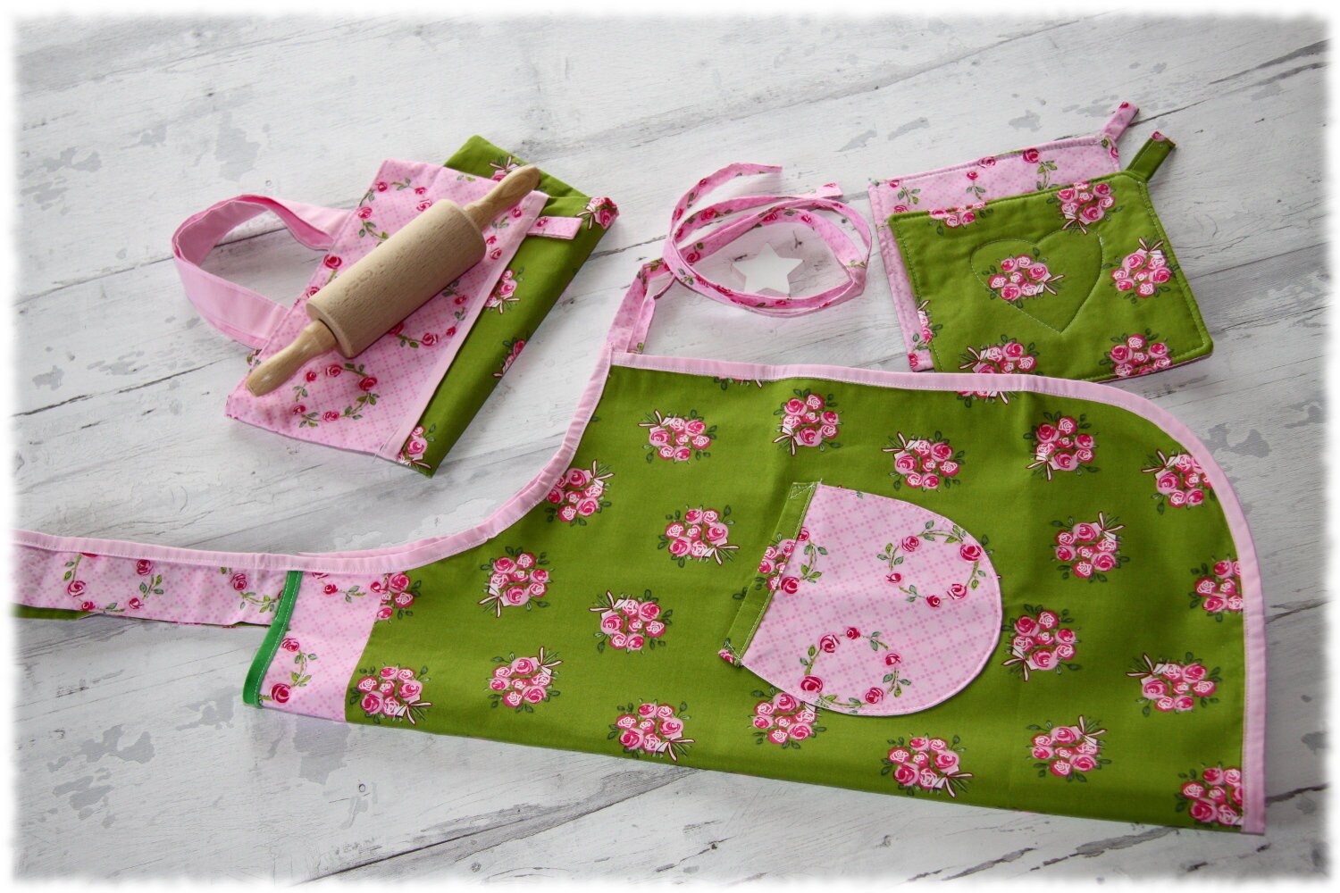 Girls Apron Children's Aprons Small Shopping Bag Baking - Etsy UK