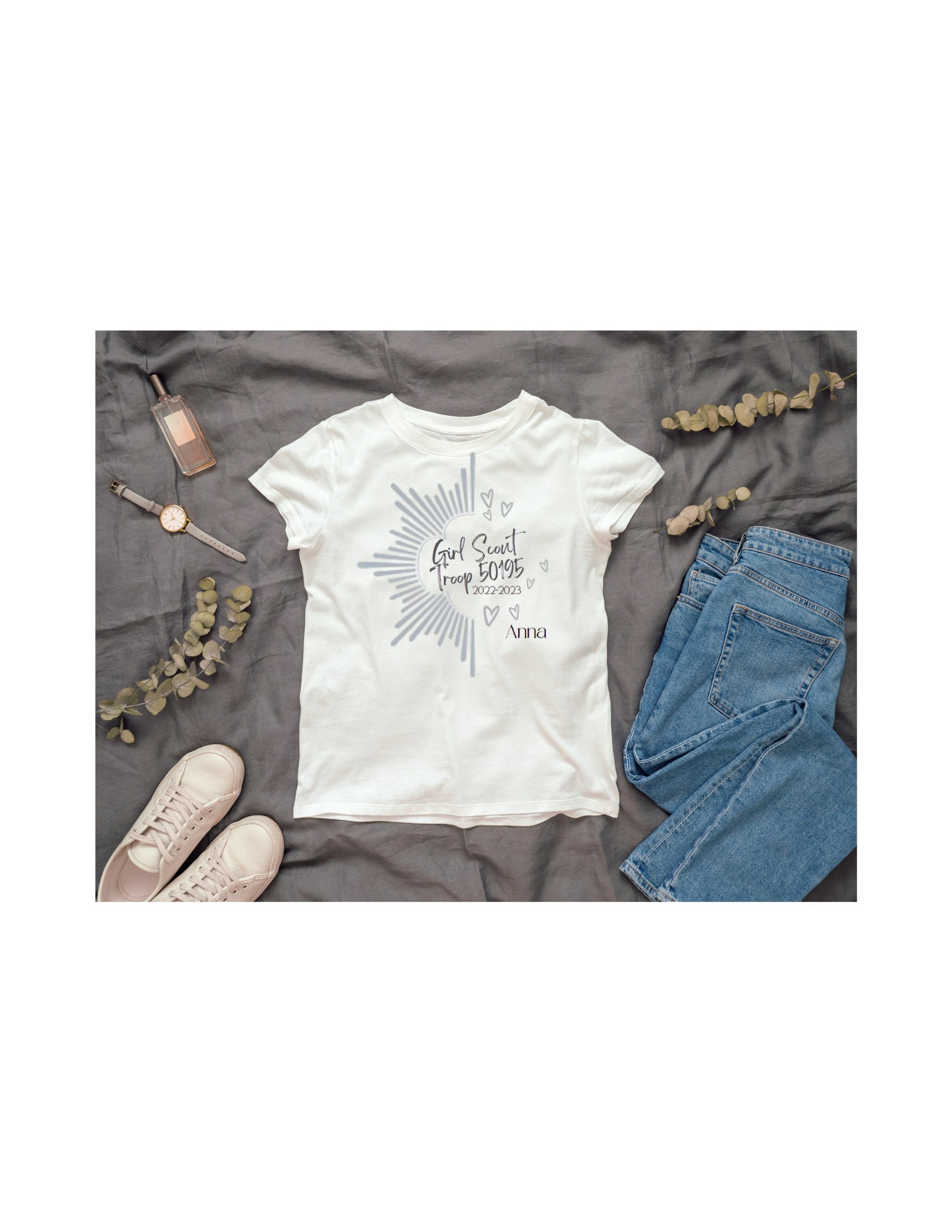 Girl Scout Silver Award Troop Logo With Troop Number, Scout Name ...
