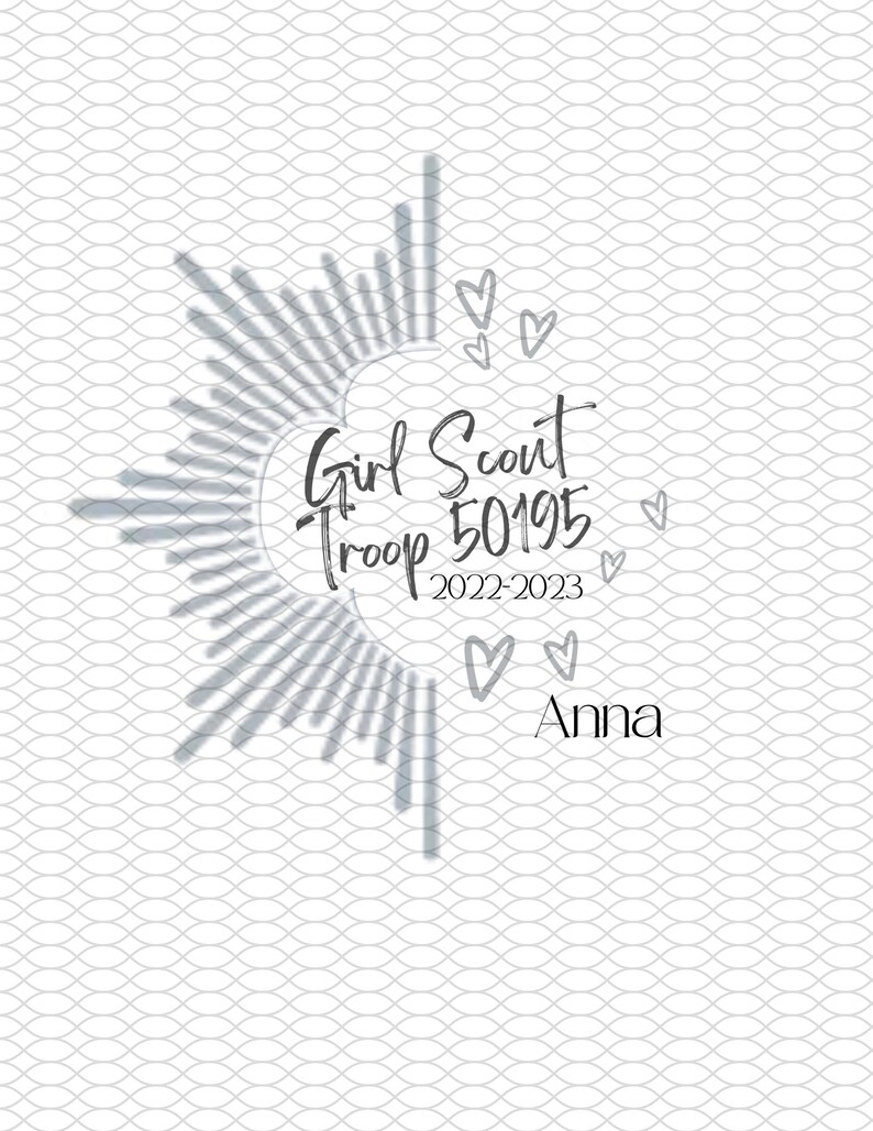 Girl Scout Silver Award Troop Logo With Troop Number, Scout Name ...