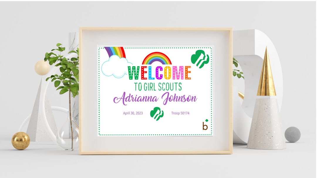 Welcome to Girl Scouts Certificate - Customizable, Girl Scout Brownie ...