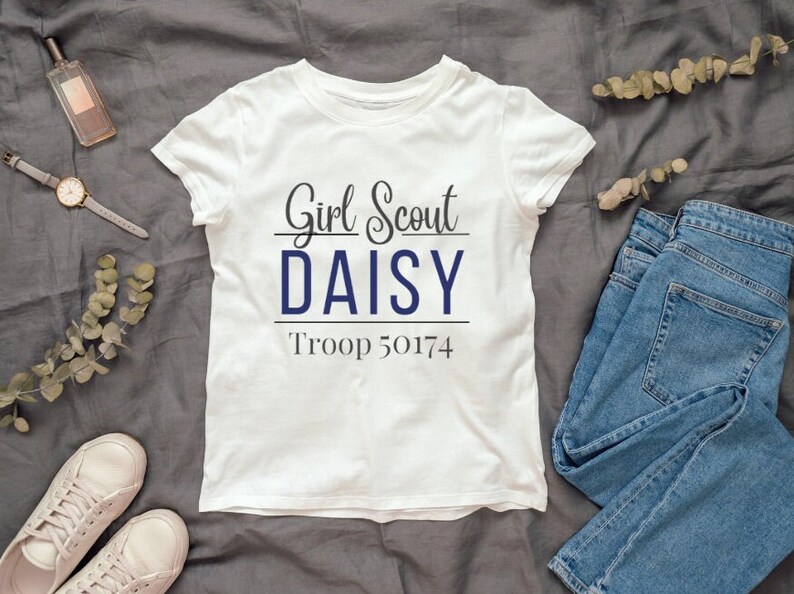 Girl Scout Daisy Troop Logo With Troop Number - Customizable - Etsy ...