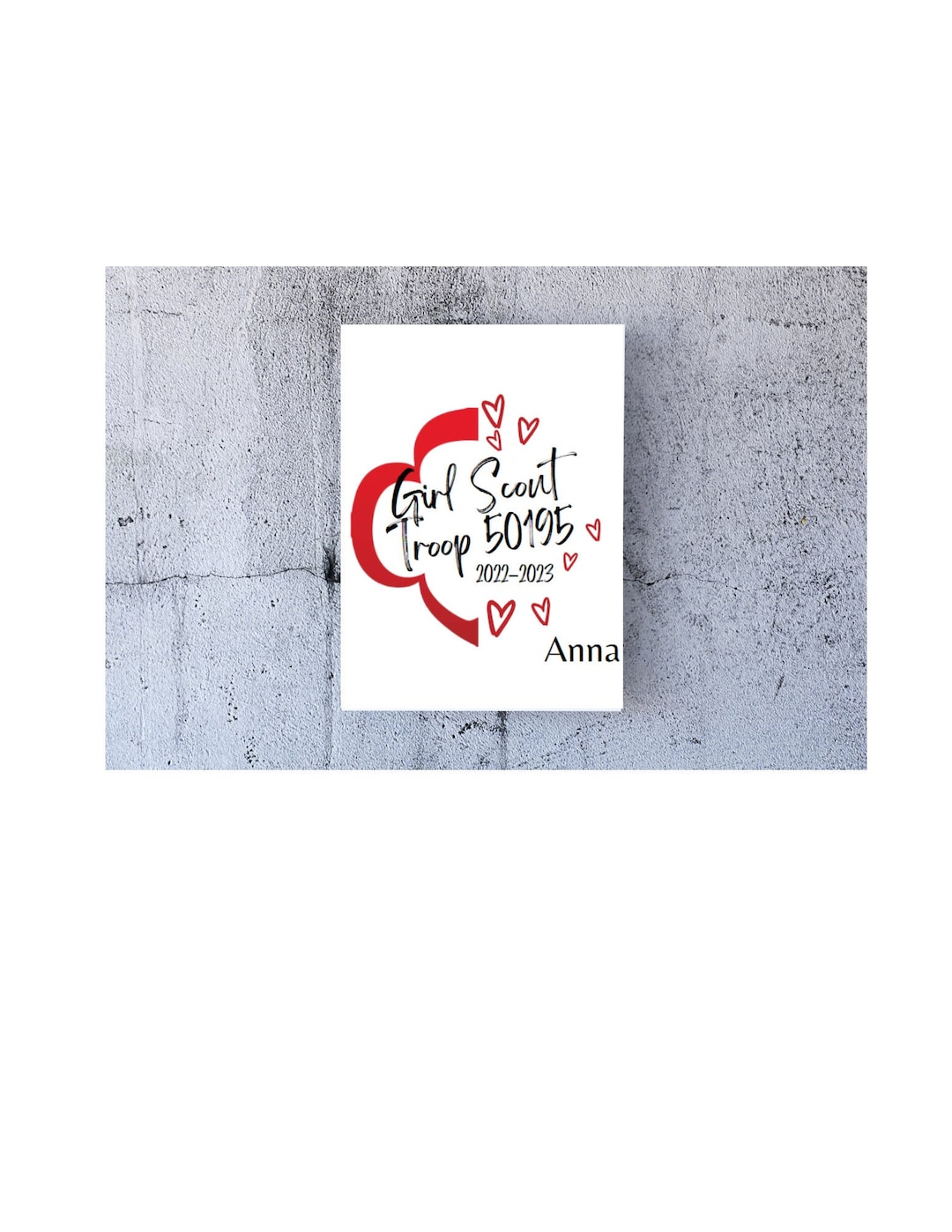 Cadette Girl Scout Troop Logo With Troop Number Scout Name & - Etsy