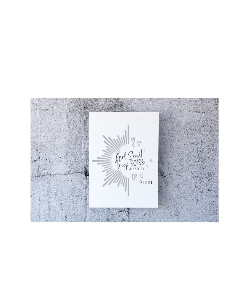 Girl Scout Silver Award Troop Logo With Troop Number, Scout Name ...