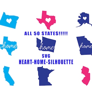 States SVG Bundle - Etsy