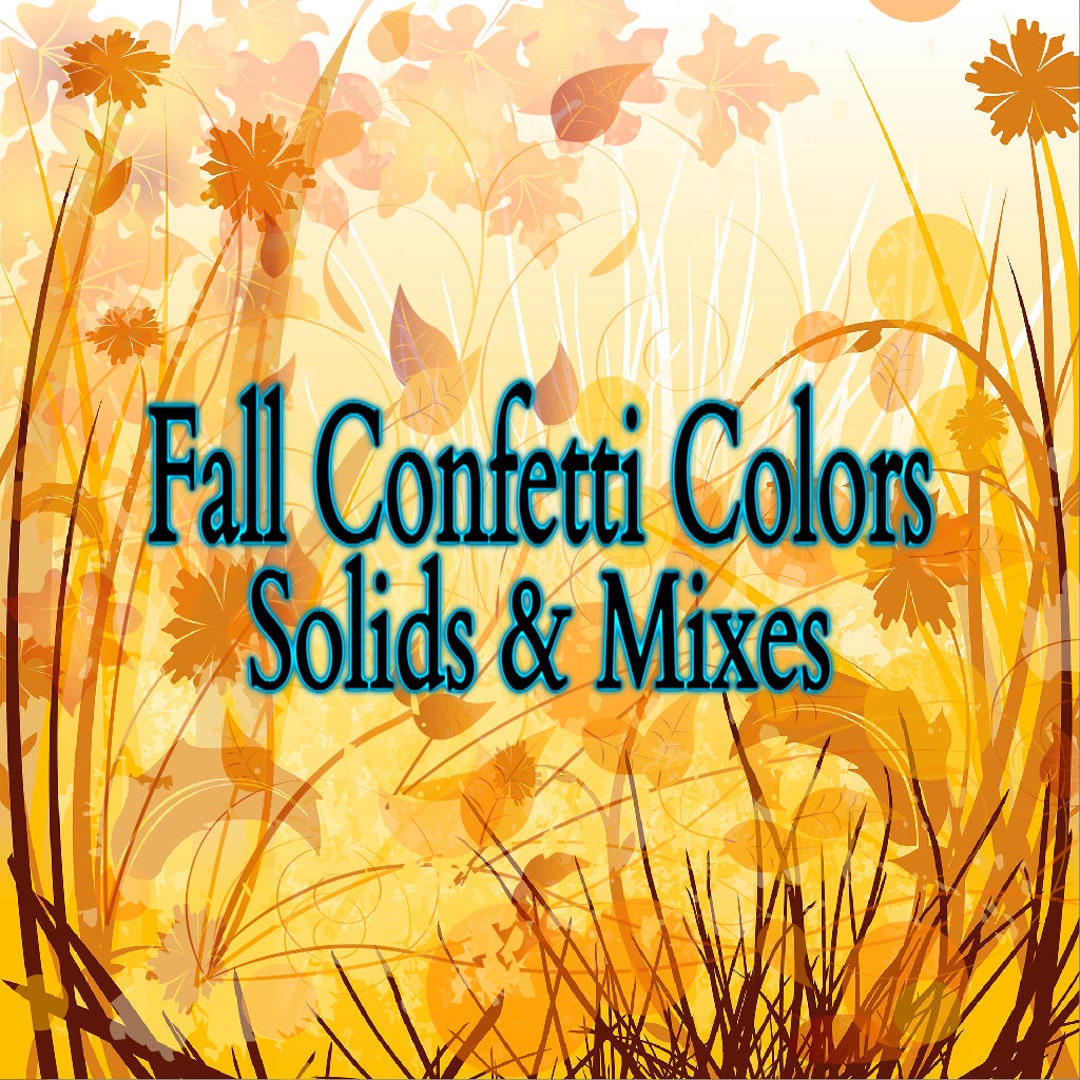 Screen Print Confetti, Fall Colors, Screen Print Sprinkles, Screen ...