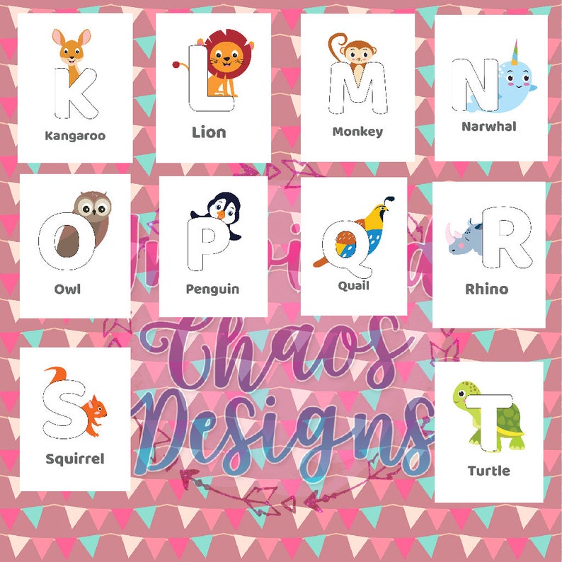 Printable Alphabet Coloring Pages, From A to Z, 26 Pages, Print at Home ...