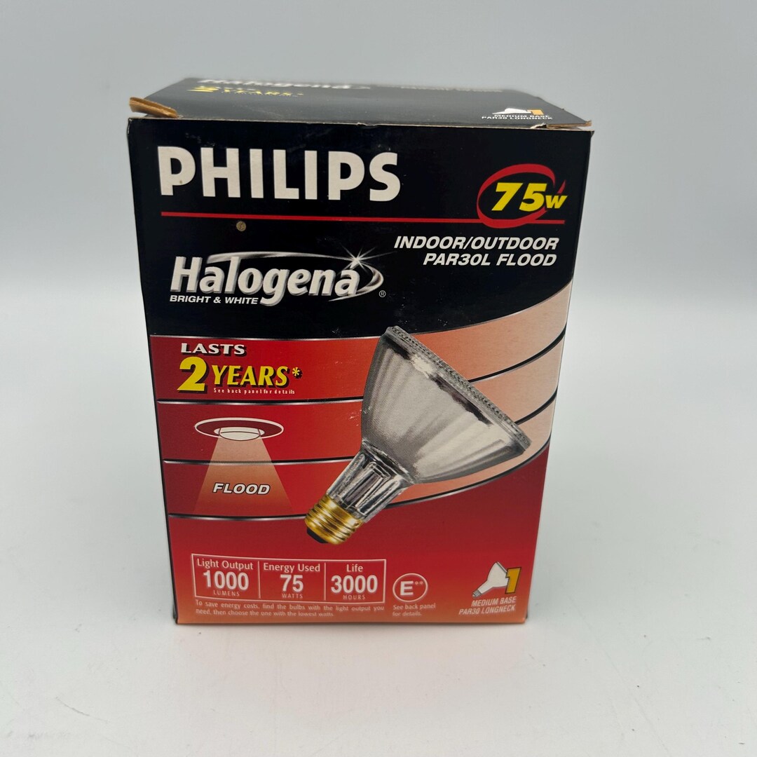 Philips Halogena Bright & White Indoor/outdoor 75W PAR30L Flood Light ...