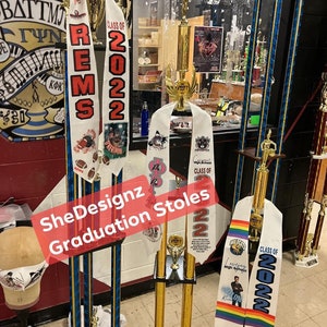 Custom Graduation Stole - Etsy