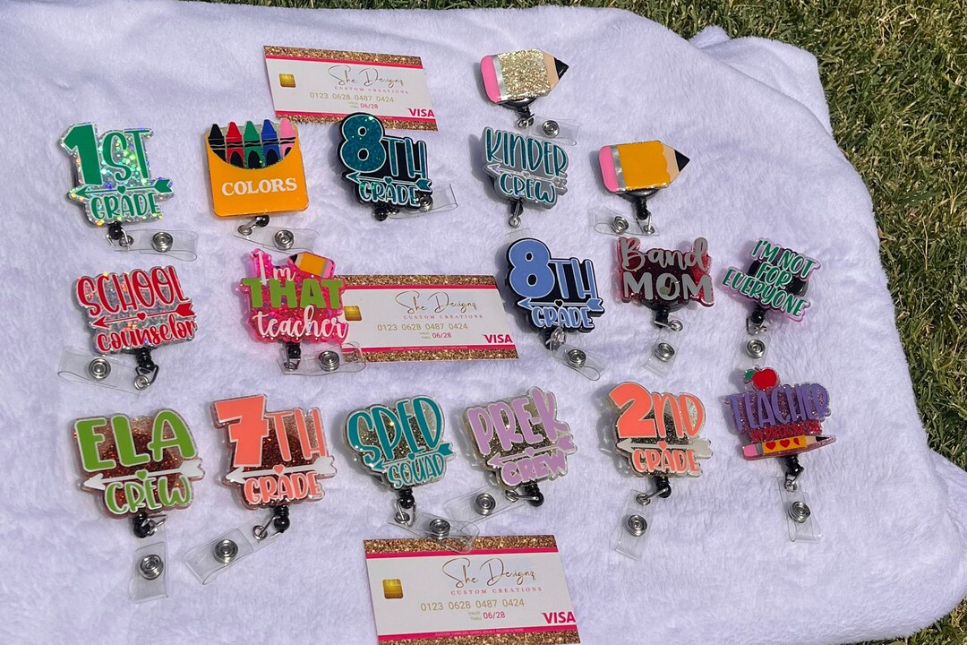 Teacher Badge Reels - Etsy