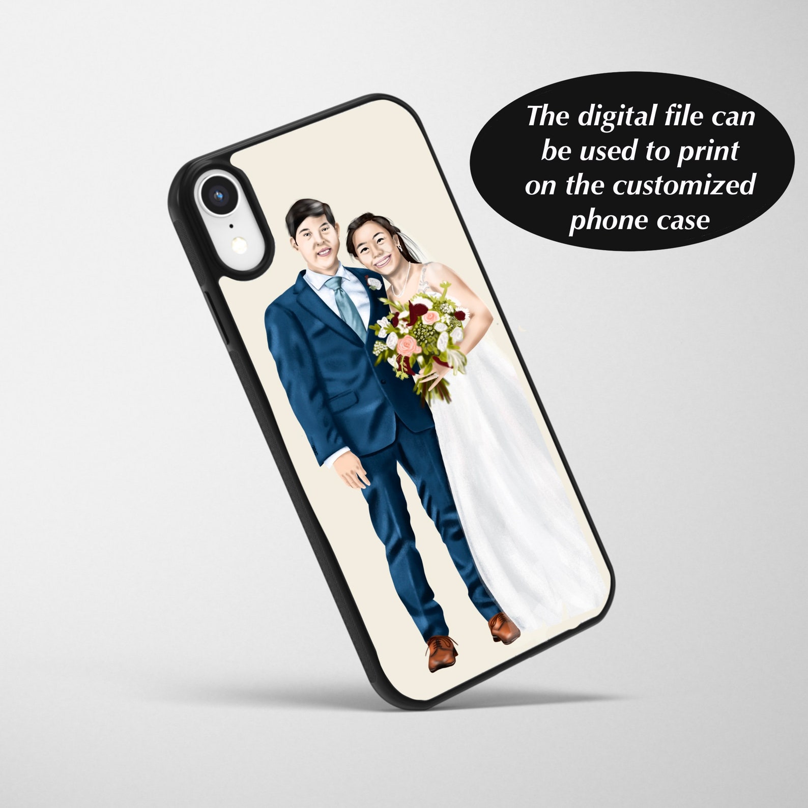 Digital Couple Portrait From Photo Unique Wedding Gift - Etsy