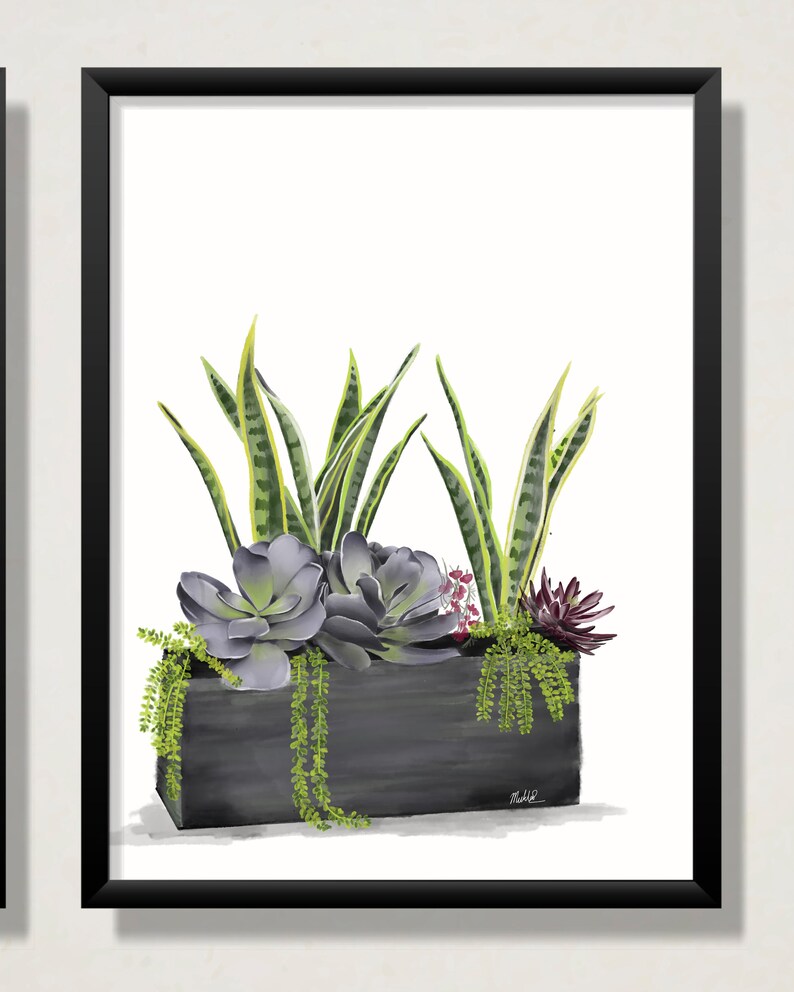 Botanical Print, Succulent Plant Poster, Boho Decor, Plant Lover Gift ...