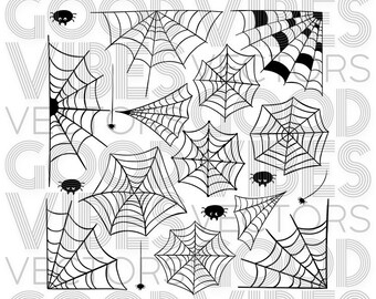 Spider Webb SVG, PNG, PDF, Dxf Cut Files Cricut Halloween - Etsy UK