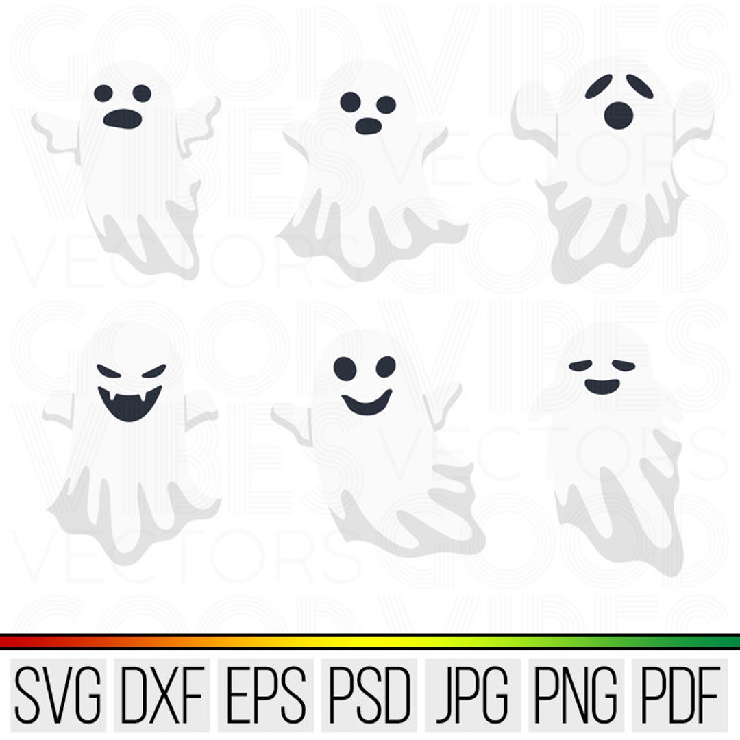 Halloween Ghost SVG, Ghosts SVG, Cut File for Cricut & Silhouette Svg ...
