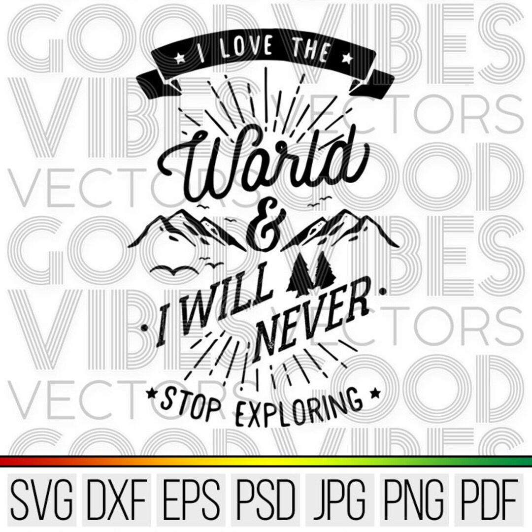 Never Stop Exploring SVG Quote SVG Cut File for Cricut & Silhouette Svg ...