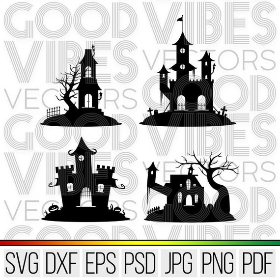 Halloween Spooky Castles SVG Castle SVG Cut File for Cricut - Etsy Hong ...