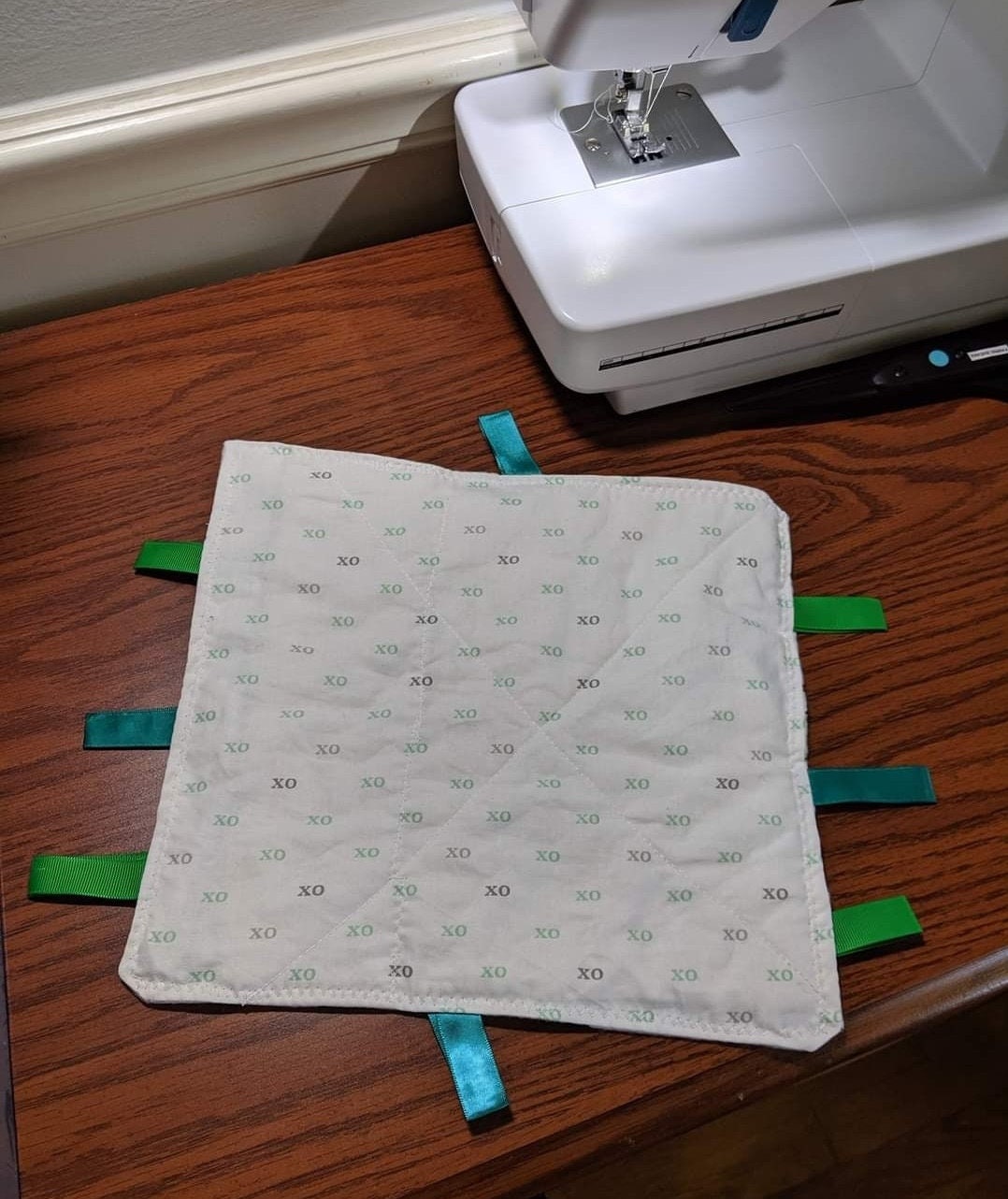 Made to Order. Sensory Toy; Mini Blanket With Tags Made of Ribbon. - Etsy