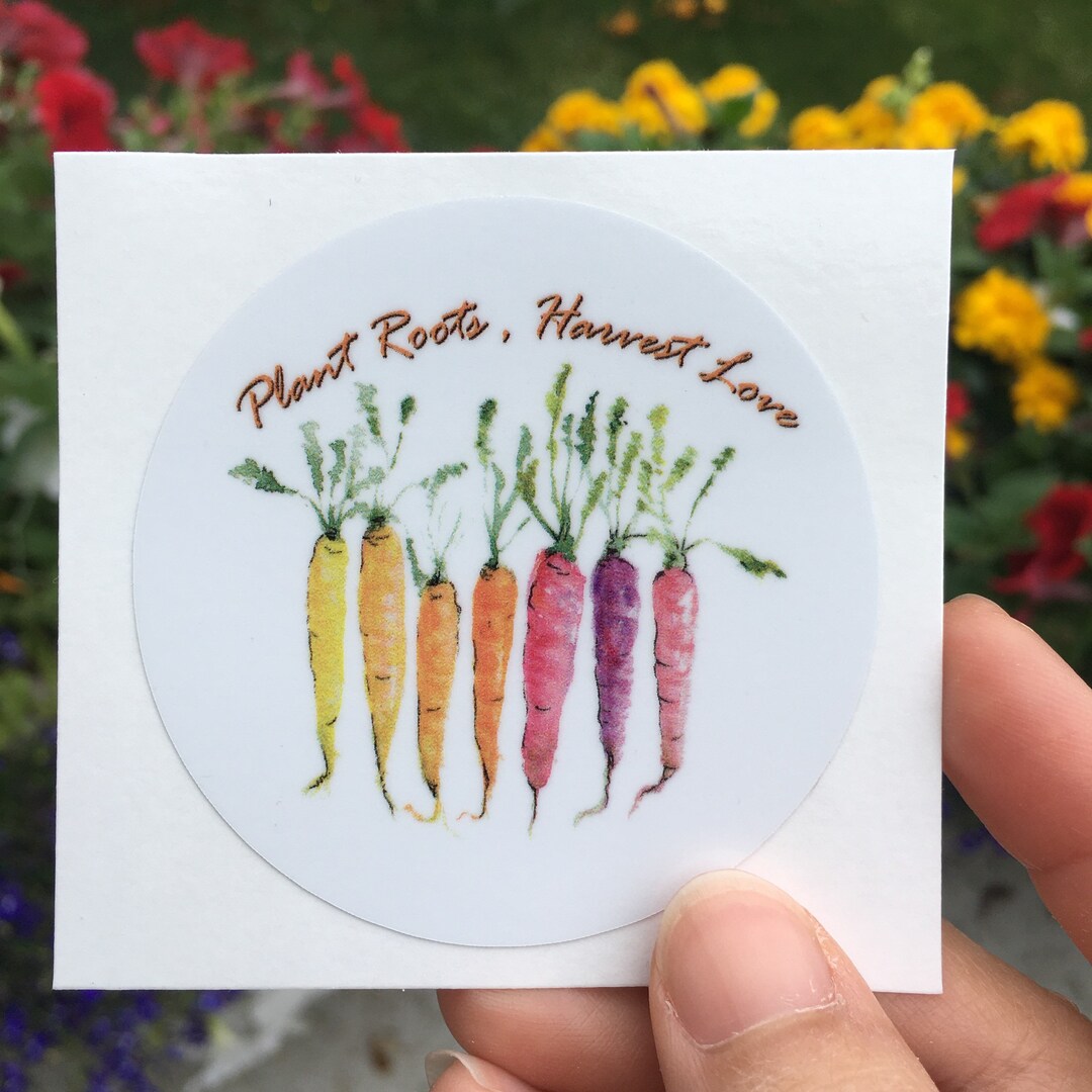 Carrots Sticker. Farmer Sticker. Veggies Sticker. Water Bottle Sticker ...