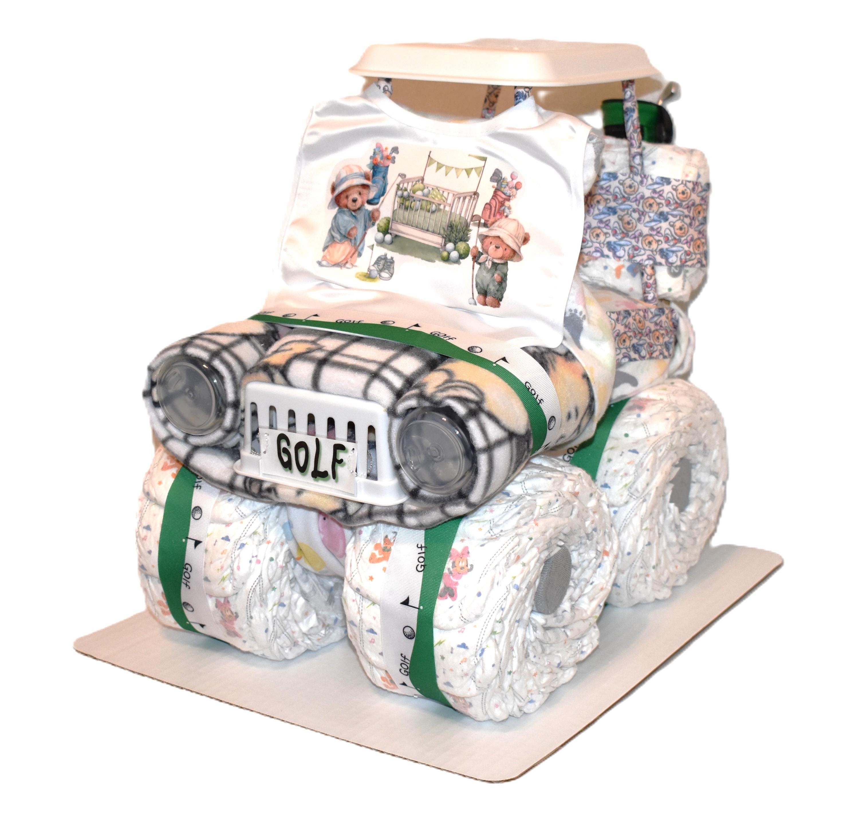 CUSTOM GOLF CART Diaper Cake - Etsy