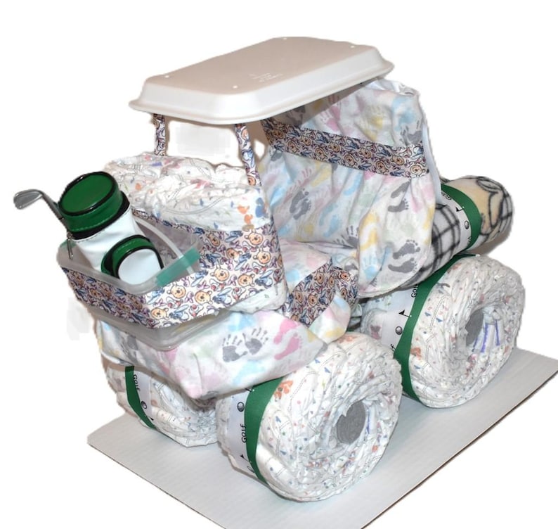 CUSTOM GOLF CART Diaper Cake - Etsy
