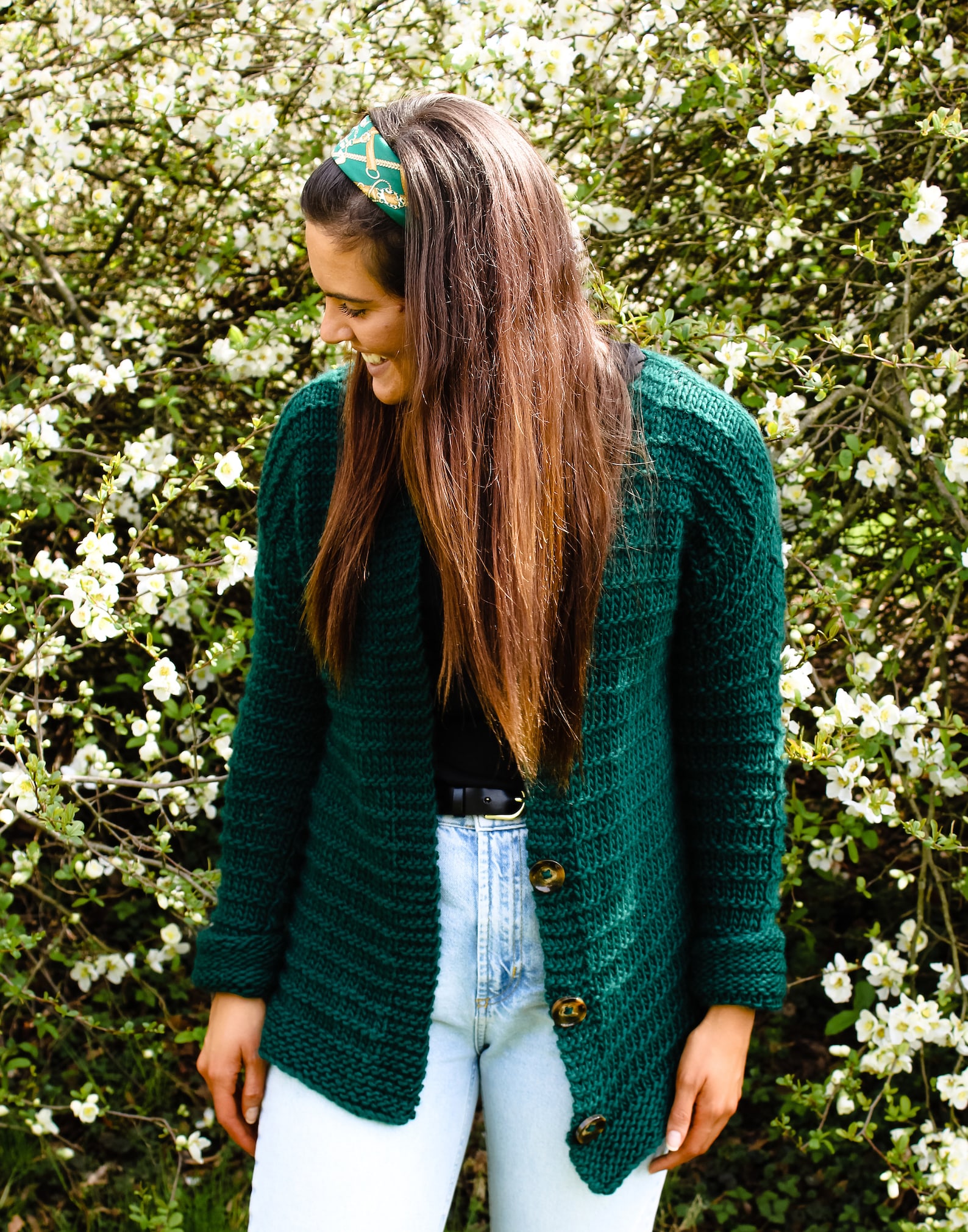 Spring Blooms Cardigan || Knit Pattern - Etsy