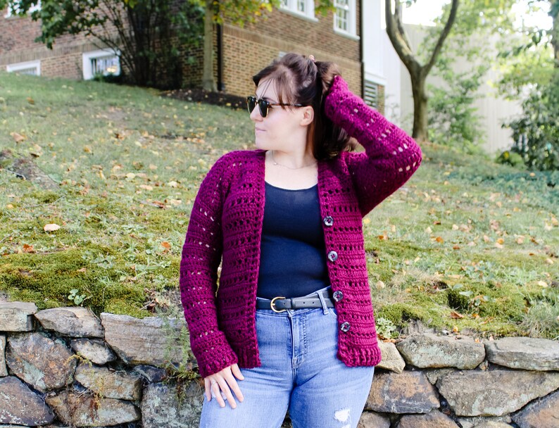 Autumn Sunrise Cardigan Crochet Pattern | Etsy