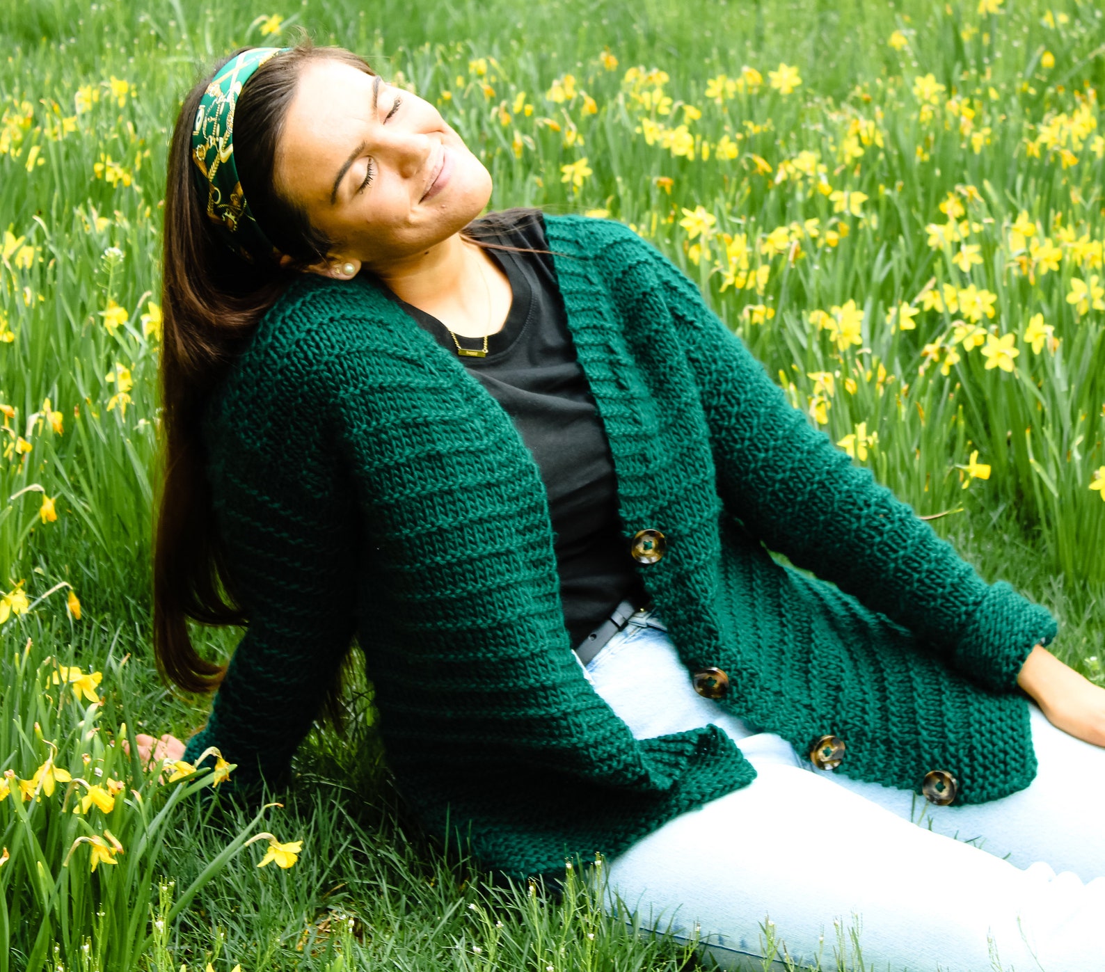Spring Blooms Cardigan || Knit Pattern - Etsy