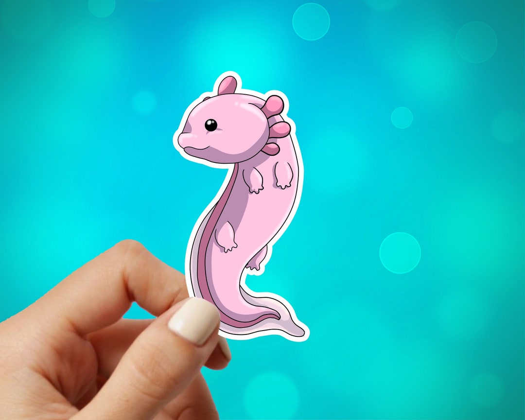 Axolotl Vinyl Sticker - Etsy