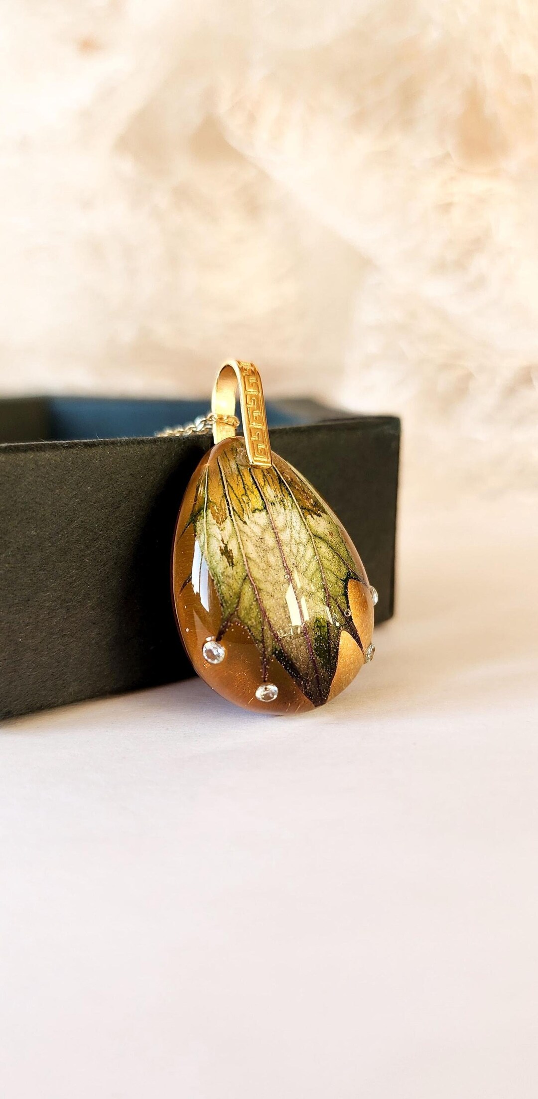 Real Leaf Necklace Handmade Pressed Leaf Bio Organic Resin Leaf Jewelry ...