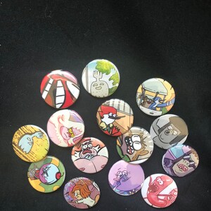 Regular Show: Handmade Buttons of the Cartoon Regular Show - Etsy