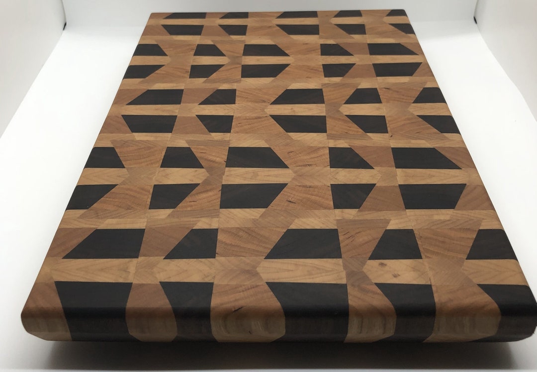 Geometric End-grain Cutting Board - Etsy