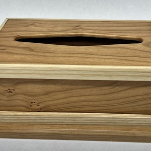 Tissue Box Cover (cherry With Ash Trim) - Etsy