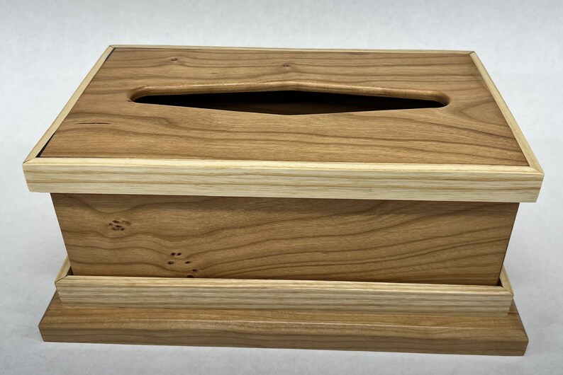 Tissue Box Cover (cherry With Ash Trim) - Etsy