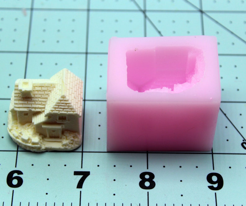 Tiny 3d House Silicone Mold. Small House Mold. Epoxy Resin | Etsy Canada