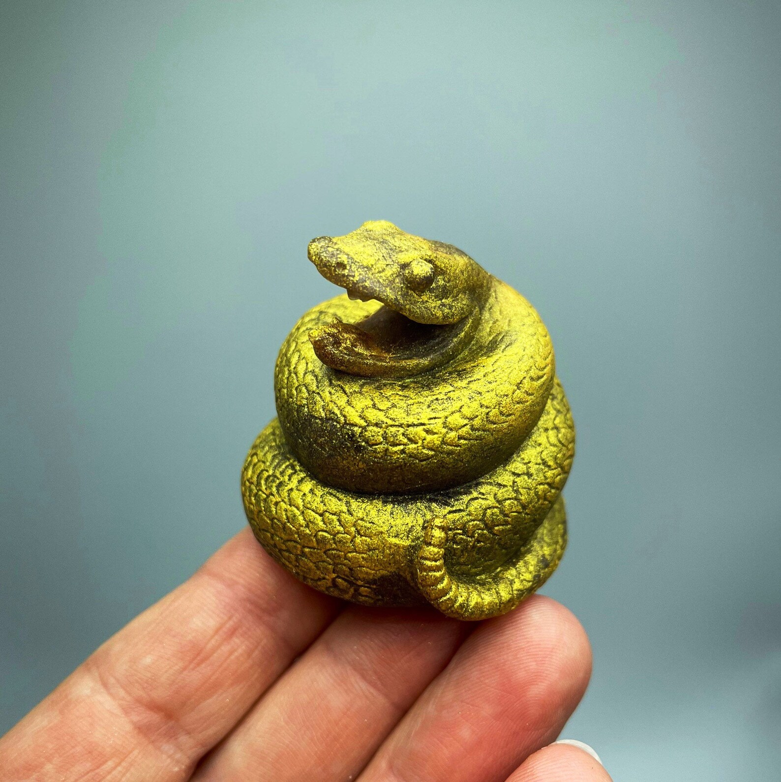 Small 3d Snake Silicone Mold. Cobra Snake Mold for Wax Soap Concrete ...