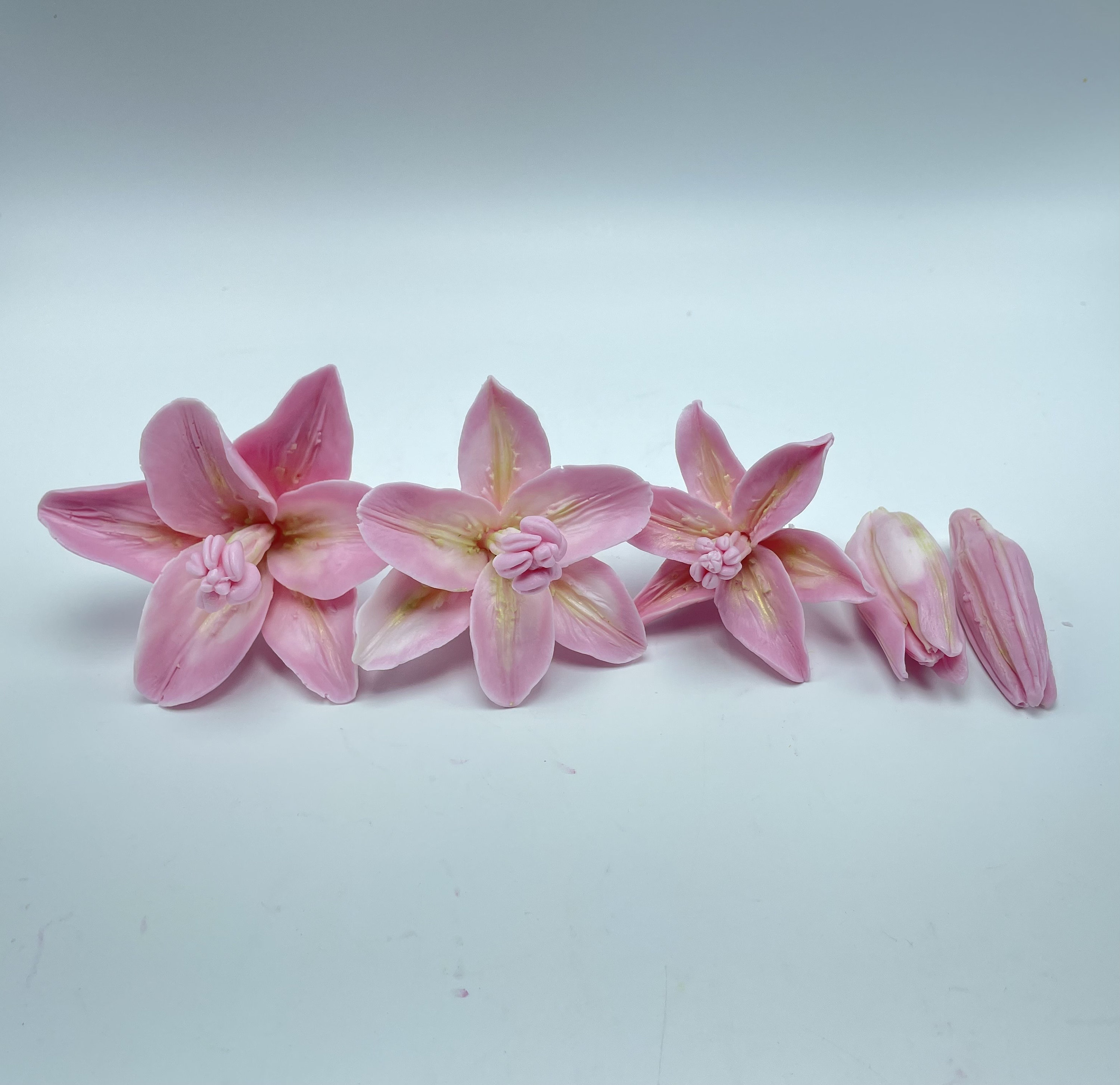 Lily Daylily Silicone Molds for Soap. 3d Large Flower Mold. Tiger Lily ...