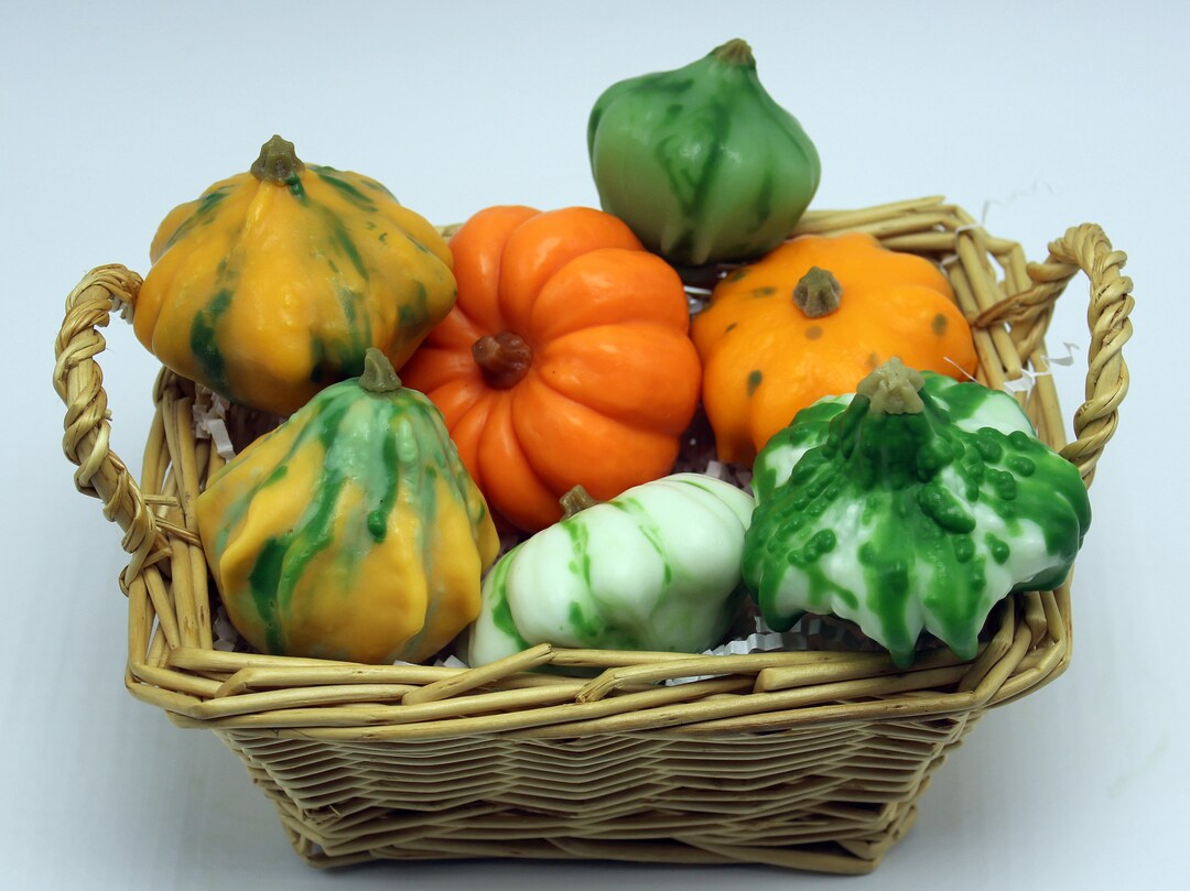 Gourds Pumpkin Silicone Mold. Halloween Squash Soap Mold. Wax Candles ...