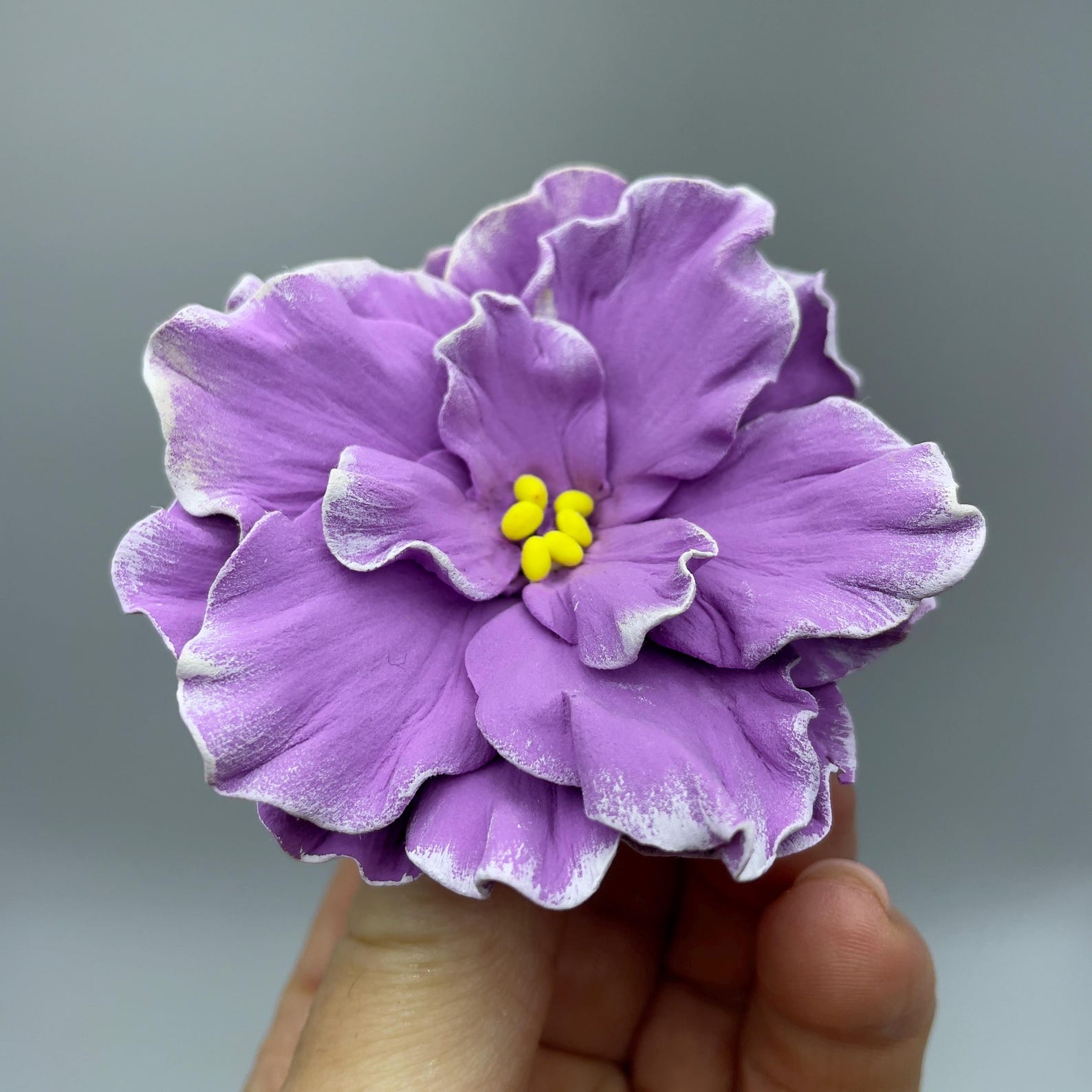 African Violet Silicone Mold. Saintpaulia Flower Silicone Mold. 3d ...