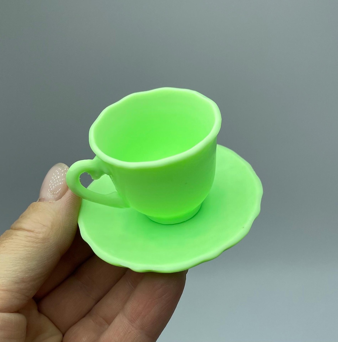 Mini Tea Cup Saucer Mold. Hot Chocolate Cup Food Grade Silicone Mold ...