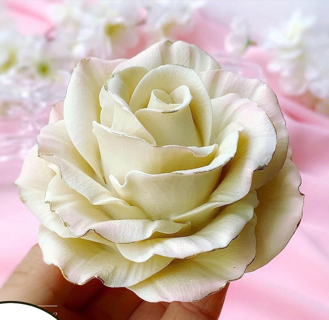 Big Rose Silicone Mold for Soap. Epoxy Resin Mold. Rose Flower Silicone ...