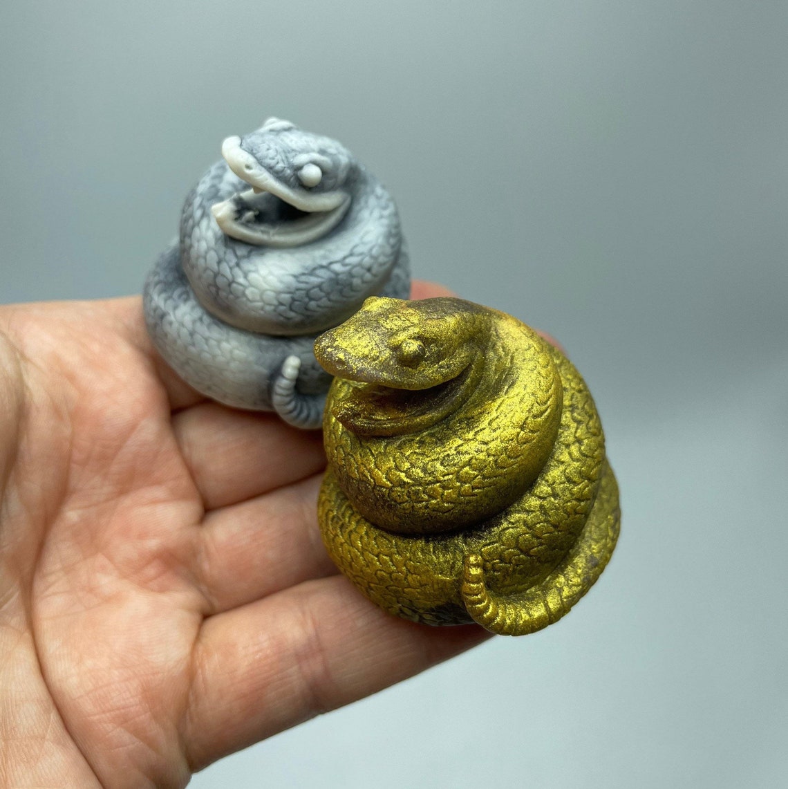 Small 3d Snake silicone mold. Cobra snake mold for wax Soap | Etsy