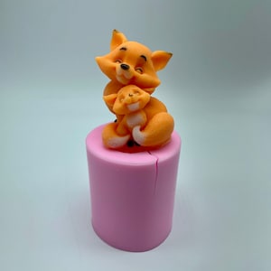 3d Fox Silicone Mold. Baby Shower Mold. Mother's Day Mold. Gift for ...