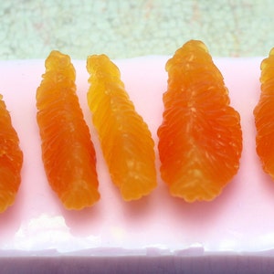 3d Mandarin Silicone Mold. Tangerine Slice Mold. Embeds Mold for Soap ...