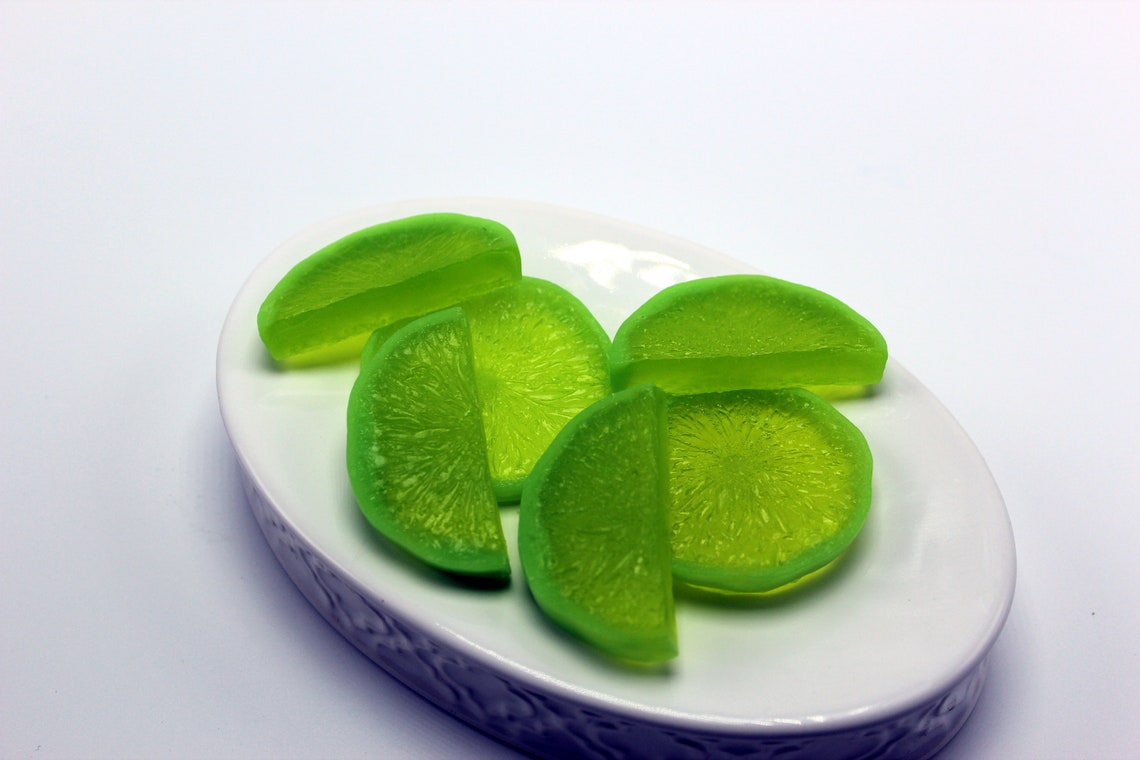 3D Lime Lemon Slice Silicone Mold. Fruit Mold for Soap Epoxy Resin ...