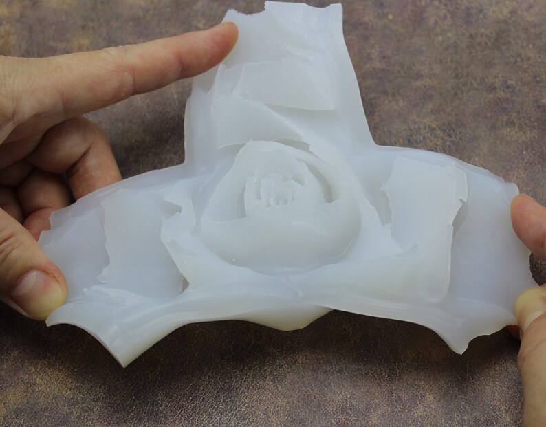 3d Rose silicone mold. | Etsy
