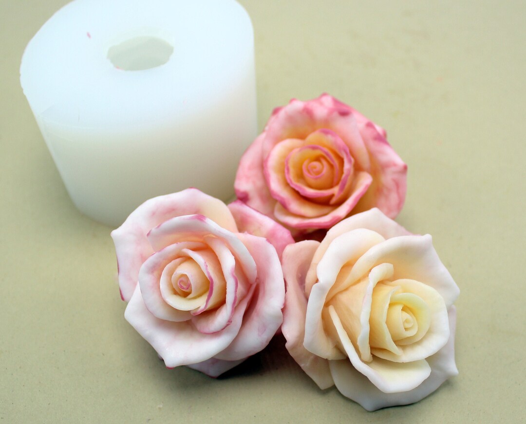 3d Rose Silicone Mold. - Etsy