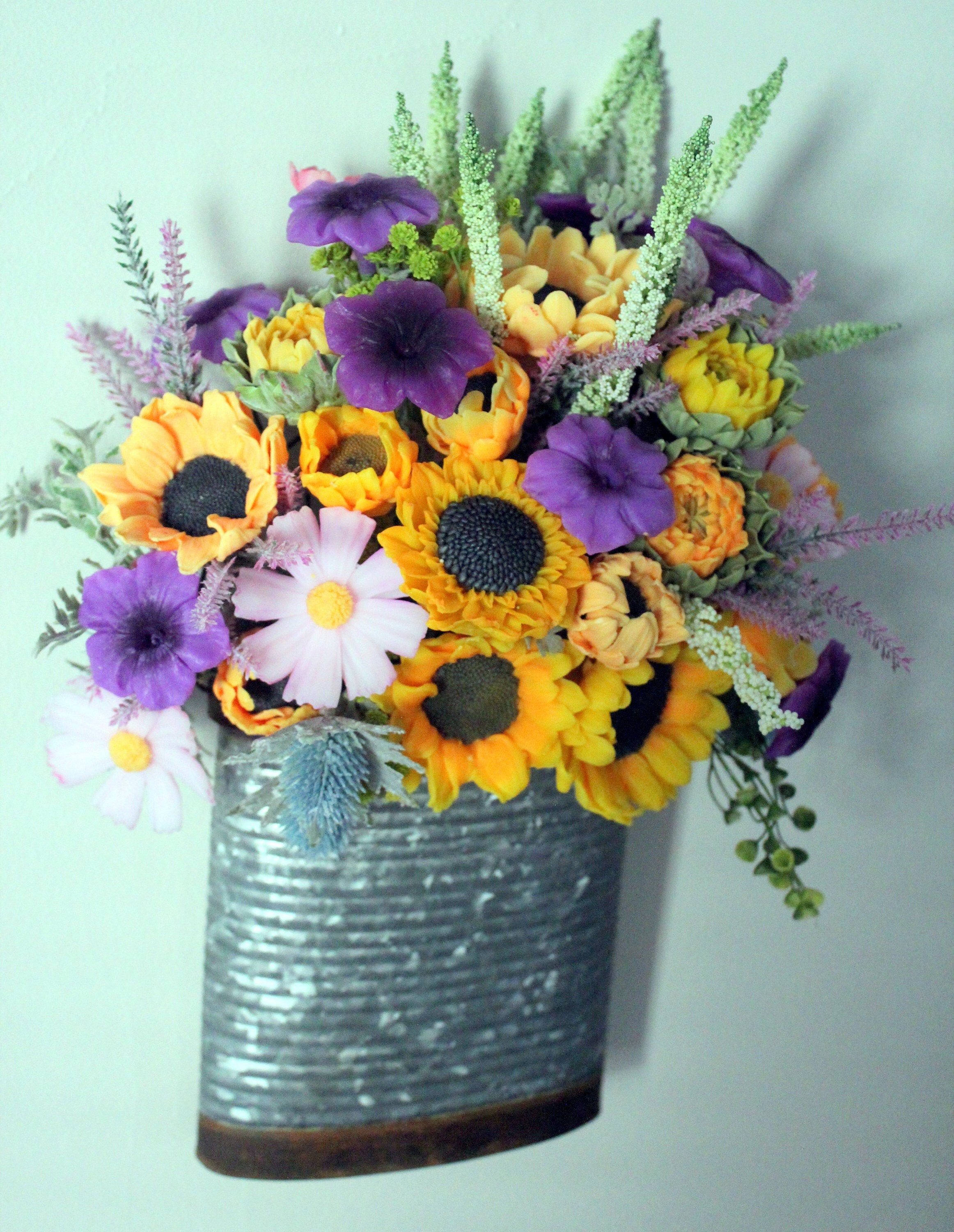 Sunflower Molds Set. Large Flower Silicone Molds for Soap. Flowers Mold ...